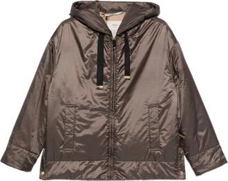 Max Mara Femme, Vestes, Brun, Taille: 34 FR Daria Padded Jacket