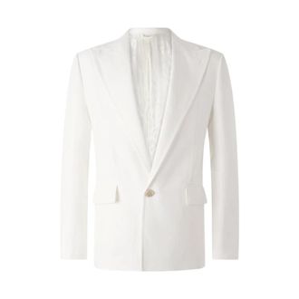 Roberto Cavalli Blazer mit Jaguar Skin Print - - Jackets - Herren - Wei&szlig; - M