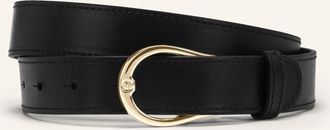 Aigner Aigner Lederg&uuml;rtel Logo schwarz