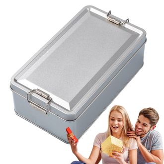 Generico Aufbewahrungsbox aus Wei&szlig;blech - 3-teiliger Keksbeh&auml;lter aus Metall, langlebige S&uuml;&szlig;igkeitendose, lange Lebensdauer, staubdichter Organizer | Wiederver