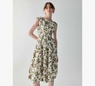 Kate Spade New York Forest Blooms Blaire Midikleid
