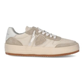 Philippe Model Vintage Basketball-inspirierte Milk Sneakers - - Shoes - Damen - Beige - 40 EU
