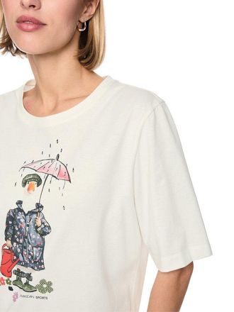 Marc Cain T-Shirt Countryside Calling Premium Damenmode mit Artwork-Print