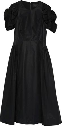 Simone Rocha Femme, Robes, Noir, Taille: 38 FR Rose Puff Sleeve Hip Dress