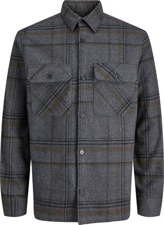 Jack & Jones Jprrayle Melange Check L/S Overshirt Sn