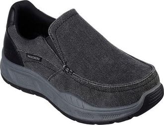 Skechers Flex Advantage SR Mcallen Chaussures pour Homme, Noir/Gris, 43 EU