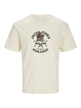 Jack & Jones Jorseven Skull Tee Ss Crew Neck Sn