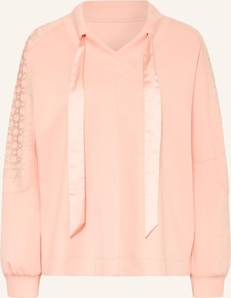 Marc Cain Sweatshirt Mit Schmucksteinen orange