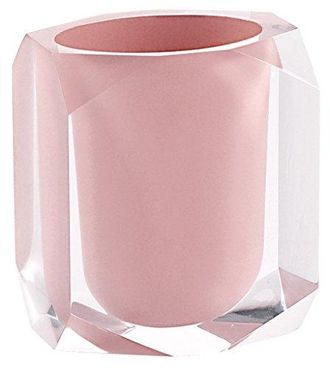 Gedy Chanelle Portacepillos, Harz, Rosa, 7 x 9 x 10,5