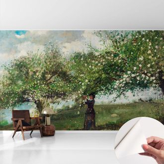 Tulup Carta Da Parati Autoadesiva - Impermeabile - Murale Da Parete - Decorazione Murale - Scena Primaverile 416x254 Cm