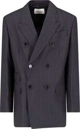 Ami Double-Breasted Blazer In Virgin Wool