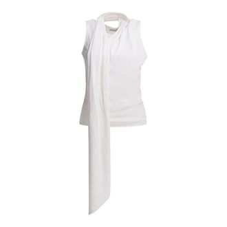 Ami L&auml;ssiges Drapier-Top - - Tops - Damen - Wei&szlig; - L