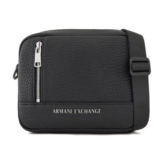 A|X Armani Exchange Homme, Sacs, Noir, Taille: ONE Size Étui Appareil Photo avec Logo en Métal