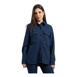 HUGO BOSS Femme, Blouses et Chemises, Bleu, Taille: 46 FR Boss Chemises