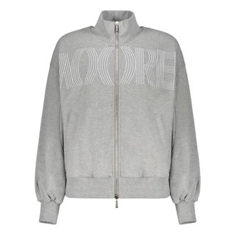 Moorer Leichter Rei&szlig;verschluss-Hoodie - - Sweatshirts & Hoodies - Damen - Grau - S
