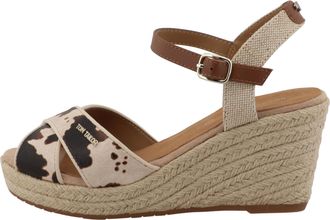 Tom Tailor Damen 5390010039 Sandale Beige Multi 40 EU