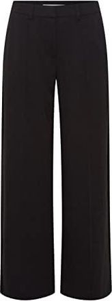 Ichi Ihkate Sus Office Wide Pa Pantalon daffaires décontracté, 194008/noir, XS Femme