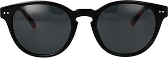Polo Ralph Lauren Homme, Accessoires, Noir, Taille: 52 MM Lunettes de soleil rondes