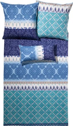Fleuresse Fleuresse Bettw&auml;sche Feinbiber blau Gr&ouml;&szlig;e 1x 155x220 cm + 1x 80x80 cm