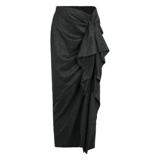 Fabiana Filippi Femme, Jupes, Gris, Taille: 38 FR Gonna pareo in Platinum