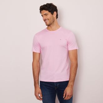 Eden Park T-shirt Rose Col Rond &Agrave; Manches Courtes Old Pp