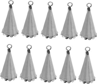 Cabilock 10 St&uuml;ck Vintage Mini Jingle Bells aus Metall Dekorative Kleine Glocken mit Offenem Trompetendesign f&uuml;r Bastelprojekte Feiertagsdekoration und Heimdek