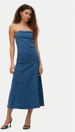 Vero Moda Jeanskleid Ailey 10328202 Blau Regular Fit