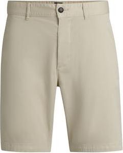 BOSS Hommes Chino-Slim-Shorts Short Slim en Twill de Coton Stretch