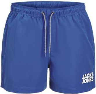 Jack & Jones Jpstbali Short de Bain Jjswimshorts AKM Logo SMU, Beaucoup Blue, L Hommes