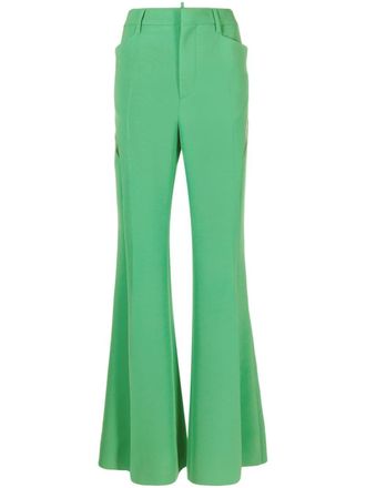 Dsquared2 pantalon à coupe évasée - Vert