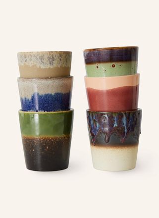 HKliving Hkliving 6er-Set Becher beige