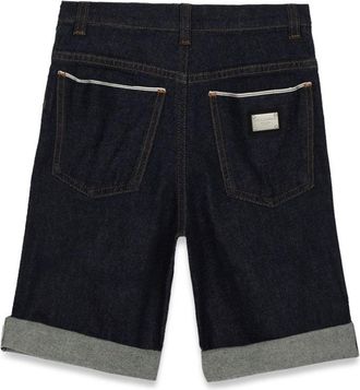 Dolce & Gabbana Cotton-Elastane Bermuda Shorts - Multicolor