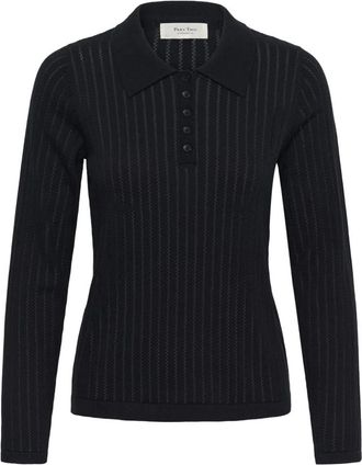 Part Two Femme, Pulls, Bleu, Taille: 42 FR Maille &agrave; col rond