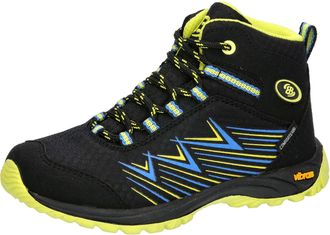 Brütting Unisex Kinder Chesna High Cross-Laufschuh, schwarz/blau/lemon, 30 EU