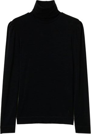 Twin-Set T-Shirt mit Logo-Anh&auml;nger - Schwarz