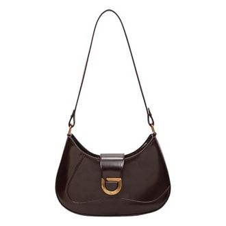 Generic Kexpery Sac &agrave; Main Femme en Cuir PU Sac Croissant Polyvalent avec Bandouli&egrave;re D&eacute;tachable pour &Eacute;cole Travail et Quotidien