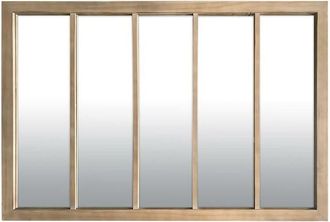 Emde Emde - Miroir atelier 5 bandes bois 140 x 90 cm