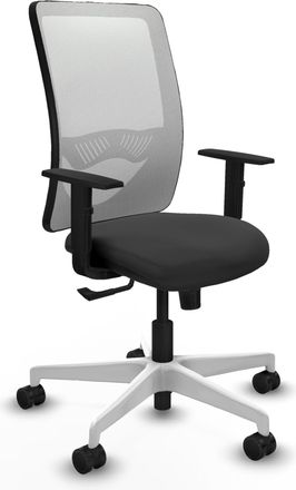 Piqueras y Crespo B&uuml;rostuhl aus Netzgewebe mit 1D-Armlehnen, h&ouml;henverstellbare Lendenwirbelst&uuml;tze, ausgestattet mit 3 Positionen und Schneideschaum. Mit Rollen von 65 m