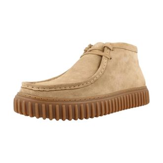 Clarks Homme, Chaussures, Beige, Taille: 47 EU Torhill Hi Bottes à Lacets