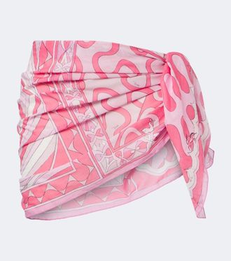 Pucci Pareo Onda und Iride aus Baumwoll-Voile