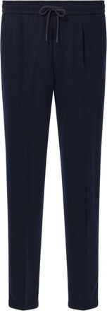 Boggi Milano pantalon à lien de resserrage - Bleu