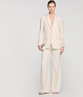 Sandro Gestreifter, taillierter Blazer