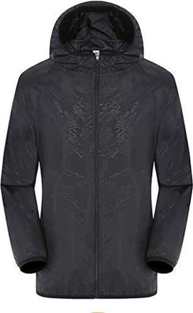 Generic Manteau Femme Protection Solaire- Veste Zipp&eacute;e Femme &agrave; Capuche,Jacket Manches Longues Couleur Unie D&eacute;contract&eacute;e Mode Unisexes Sweat Grande Taille L&eacute;ge