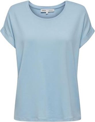 Only Onlmoster S/S O-Neck Top Noos JRS T-Shirt, Clear Sky, XL Femmes