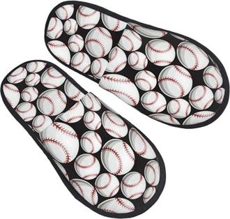 Generic Slippers Mignon Baseball E Antid&eacute;rapant Pantoufles De Voyage Unisexe Chaussons Maison Pour Invit&eacute; Voyage Chambre M