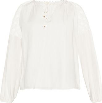Usha Bluse Frauen Wei&szlig;