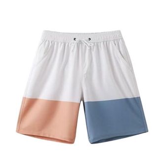 Generic HUIWDP Short de plage pour homme Style vacances Sport Cinq points Coupe ample Surf S&eacute;chage rapide avec doublure int&eacute;rieure, A18, 3XL