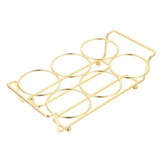 Lurrose Schnapsglashalter aus Metall Weinglasst&auml;nder mit Platz f&uuml;r Mehrere Gl&auml;ser Leicht zu Reinigen f&uuml;r Bar und Heimgebrauch