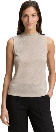 Tom Tailor Damen 1047743 Top mit Stehkragen, 32208-Soft Taupe Grey, L