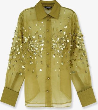 Retrof&ecirc;te Voile shirt with sequins and rhinestones - RETROFETE - gender_Woman